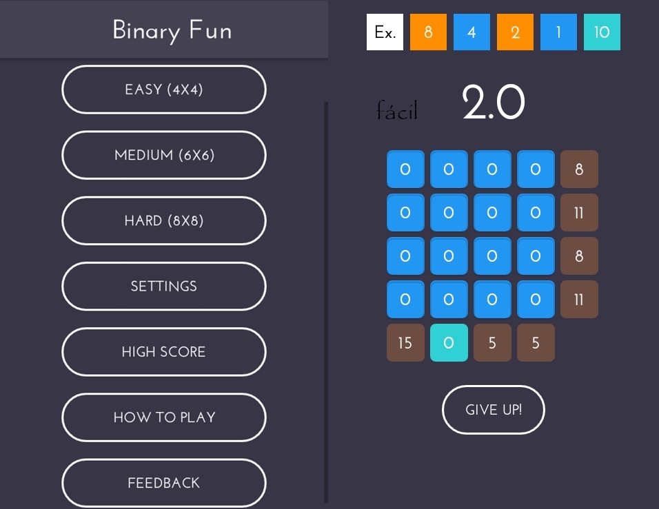 Dica de Jogo: Binary Fun — Dearly Tay