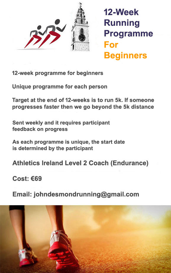 A number of people have been asking about a running programme just for ...