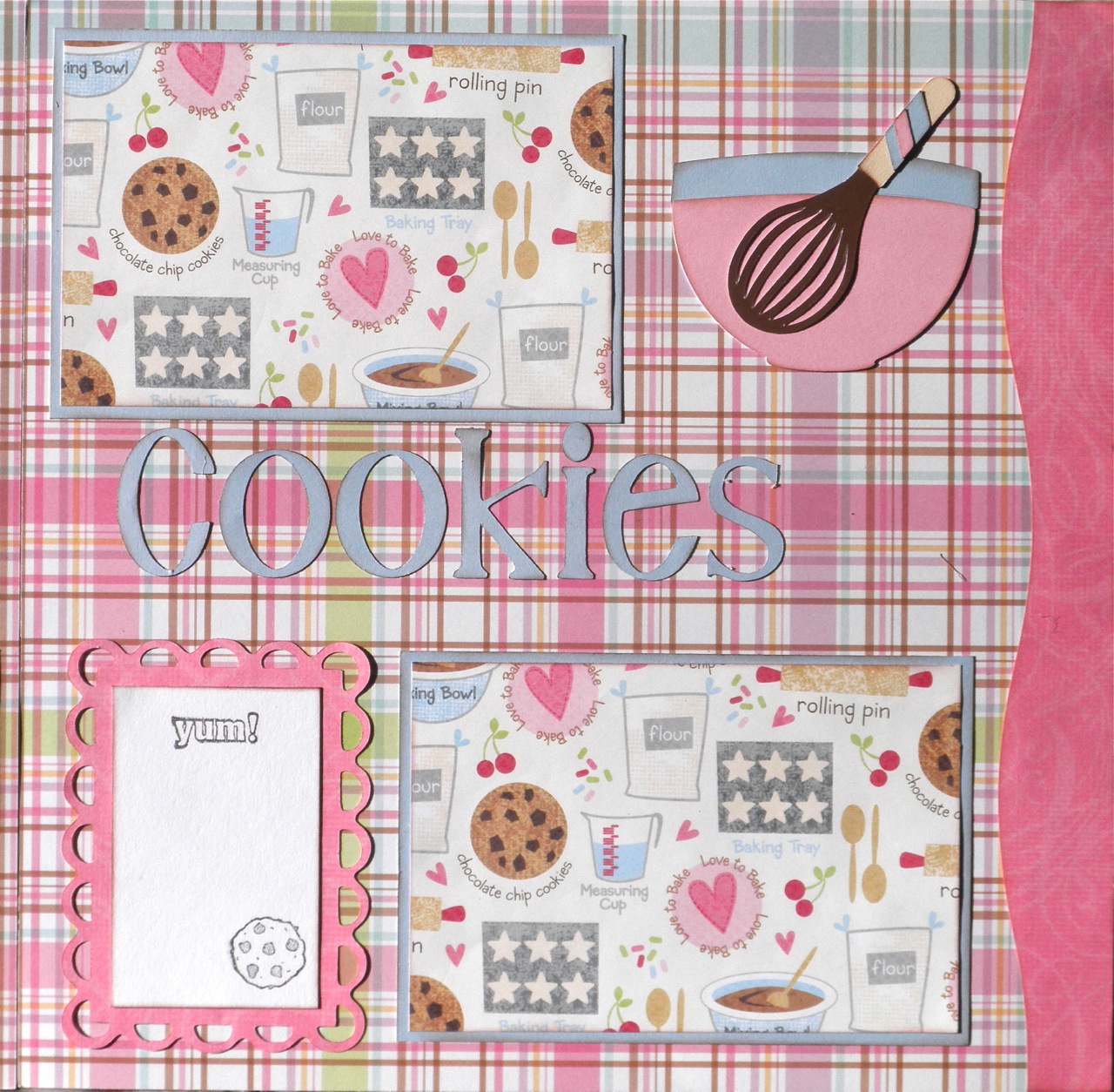 Cricut Crazy Scrapper: Baking Cookies layout