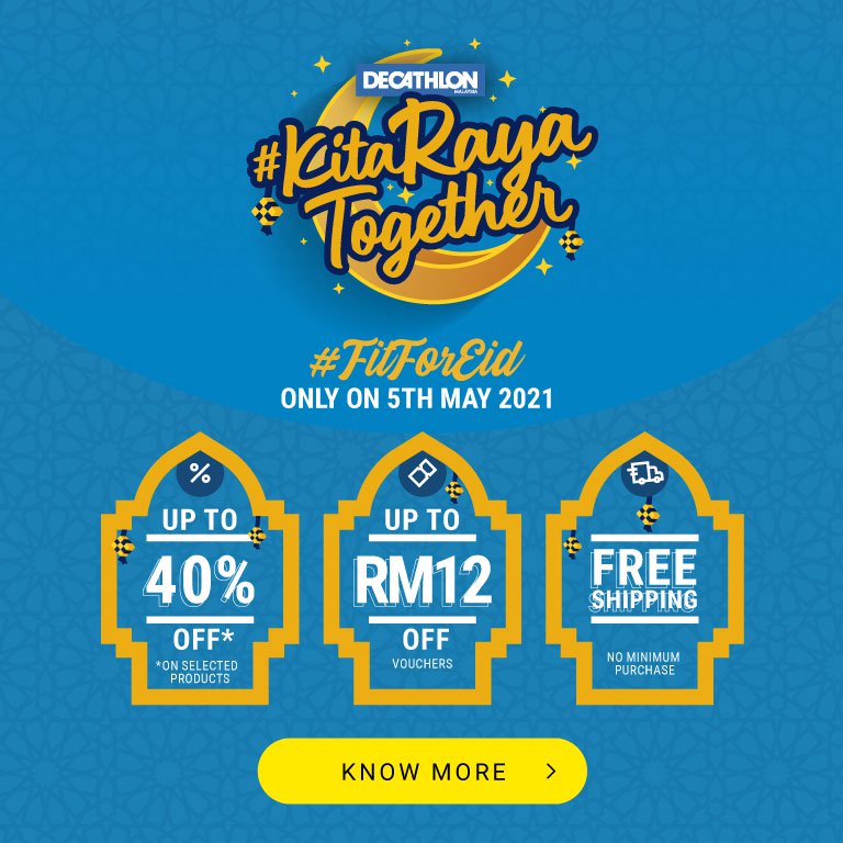 Decathlon (MY): Decathlon Raya! Coupon Code: RAYA6