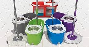 Coloured mop buckets