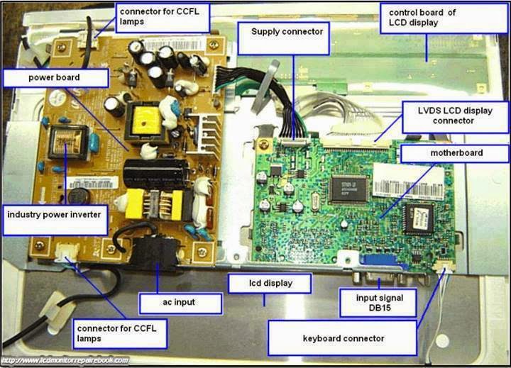 LCD Monitor internal Board ~ Electrical Engineering Pics