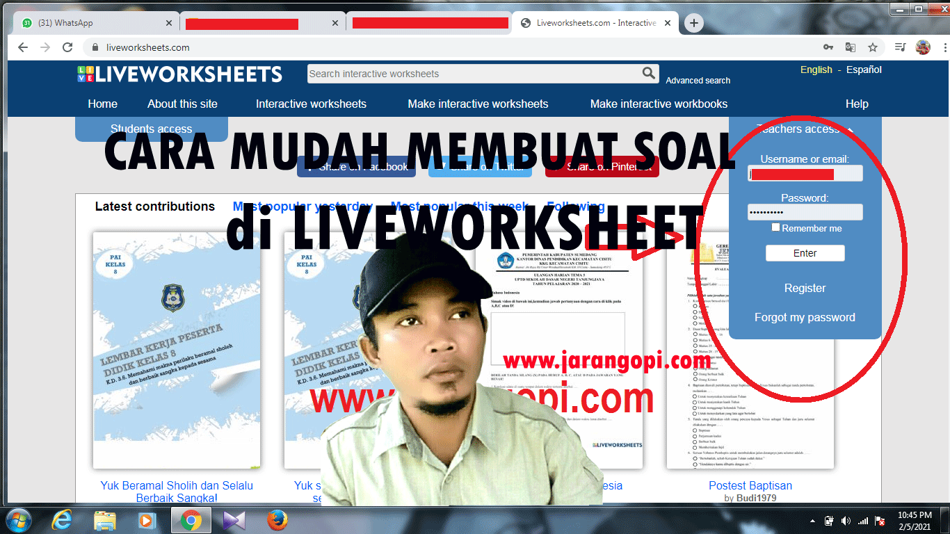 MEMBUAT SOAL DENGAN MENGGUNAKAN APLIKASI LIVE WORKSHEET - Literasi News