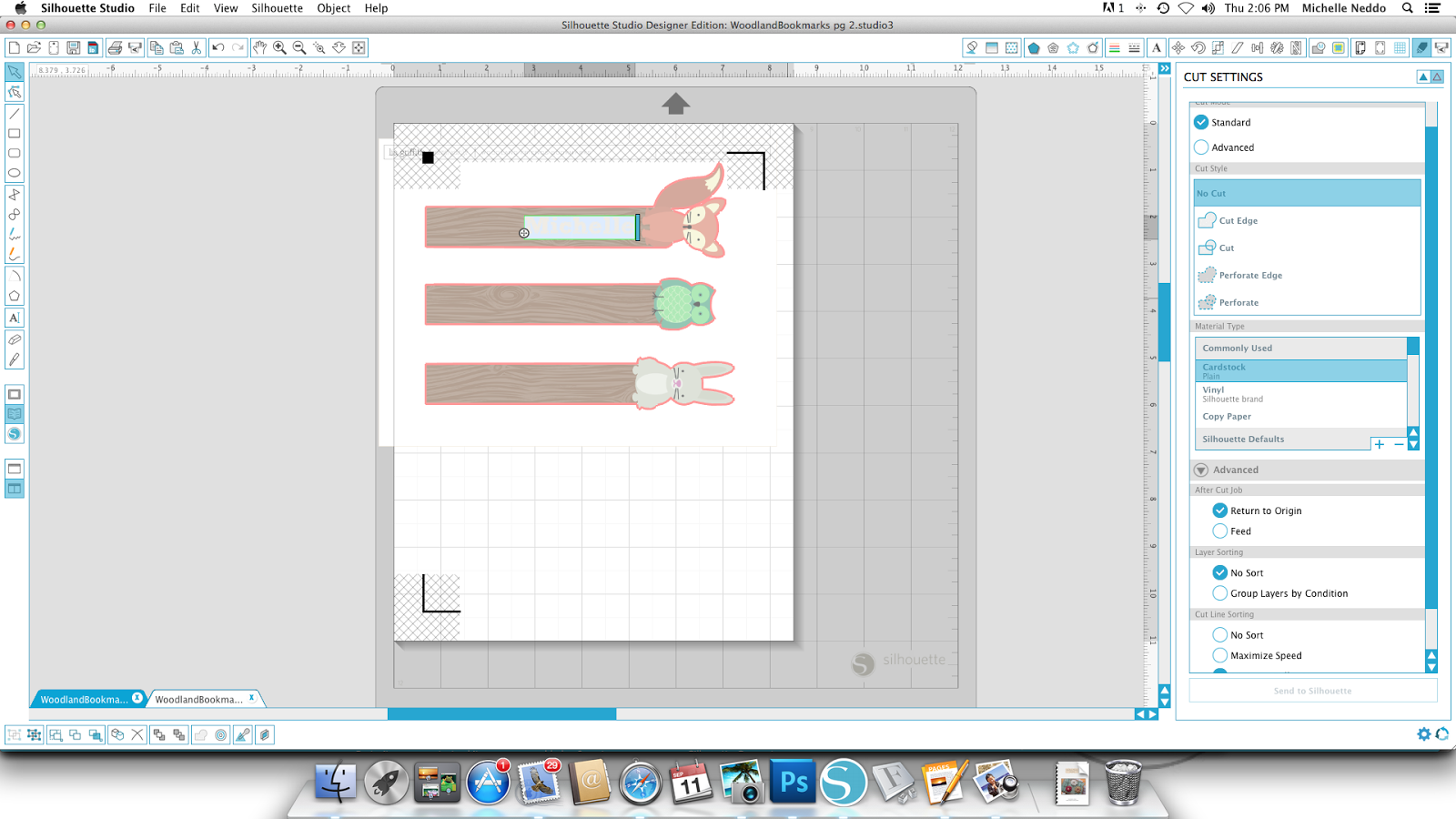 Life Made Creations: woodland bookmarks: a silhouette tutorial