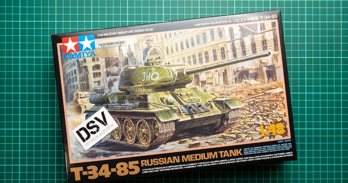 Tamiya 1/48 T-34-85 (32599) - DetailScaleView