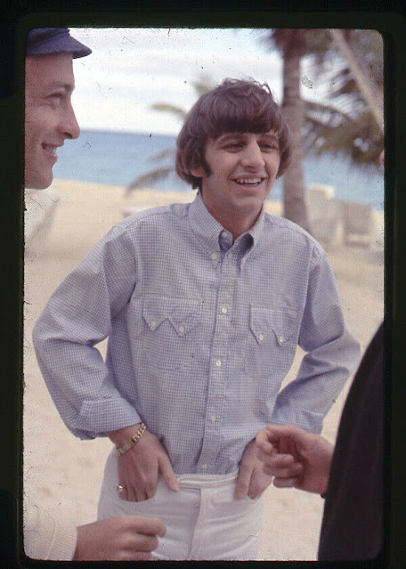 Vintage Beatles pic: Richards Lester and Starkey on the set of "Help!"