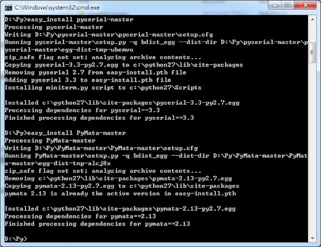 Arduino筆記(13)：使用Firmata 協定，Arduino 也可以執行 Python