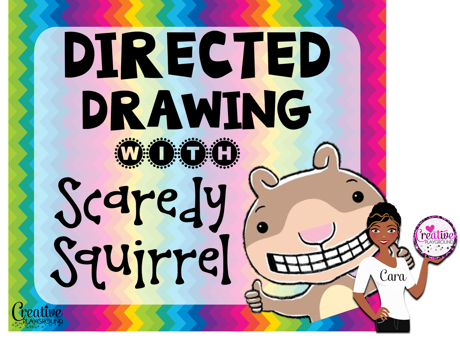 Creative Playground: Squaredy Squirrel Directed Drawing...Yes You Can ...
