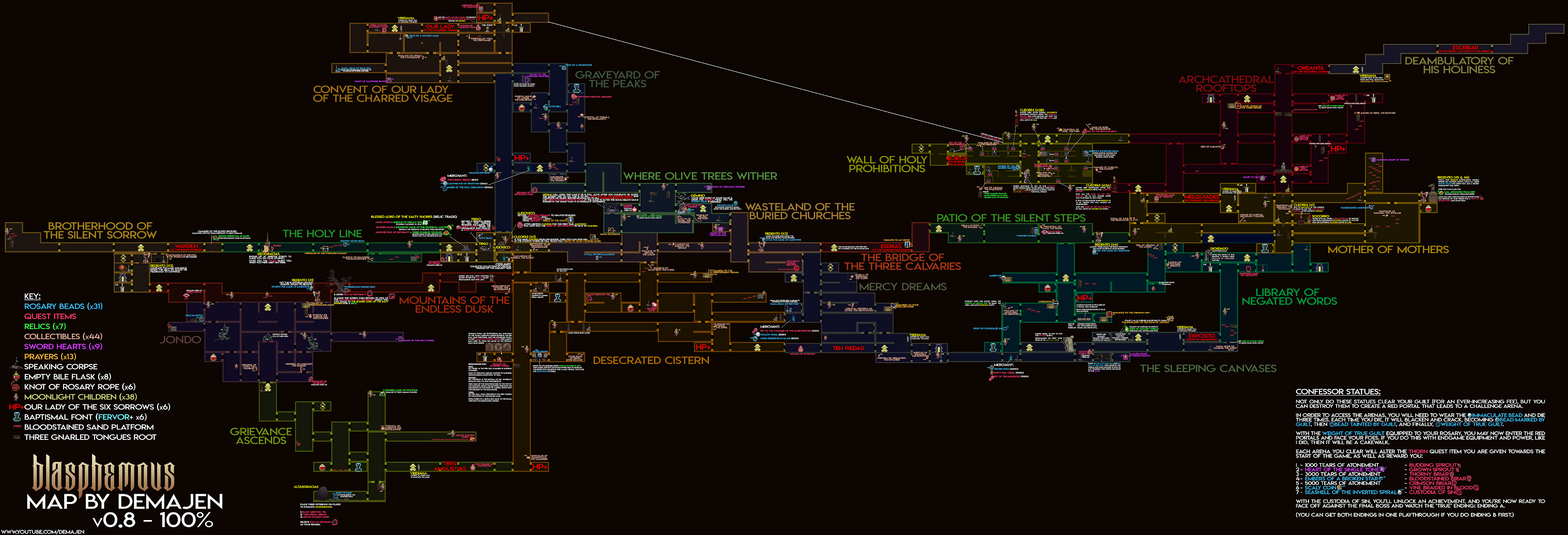 Blasphemous Complete Map ~ The Leet Guides