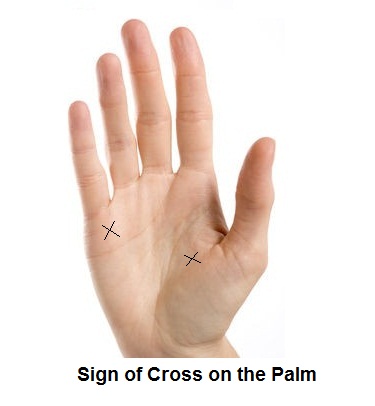 Marks On The Palm | The Cross | Meaning Of Cross On Fingers, Mounts ...