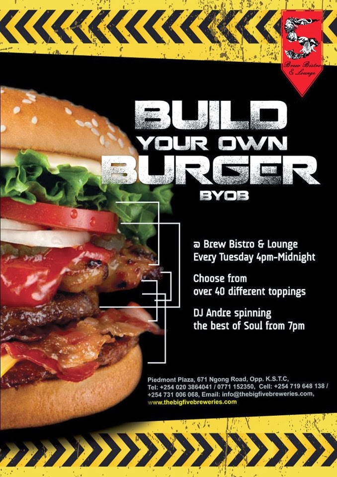 When & Where?: BUILD YOUR OWN BURGER TUESDAYS!!