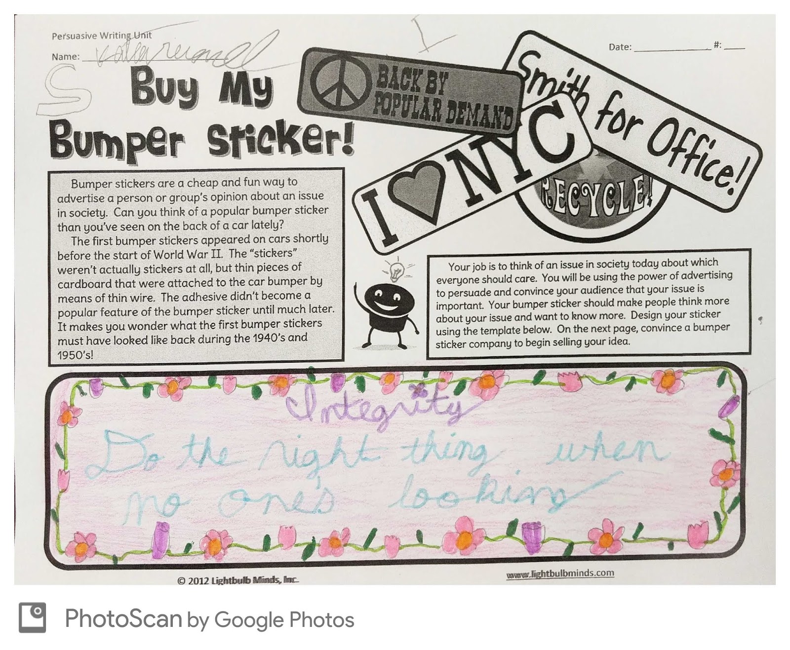 Velbis' Classroom: Bumper Stickers