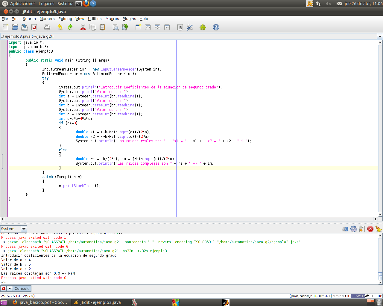 CONTROL: Práctica1:Java