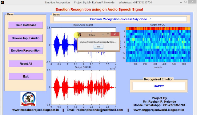 Audio Speech Emotion Recognition Using Matlab Project Code Ieee Based Projects Final Year