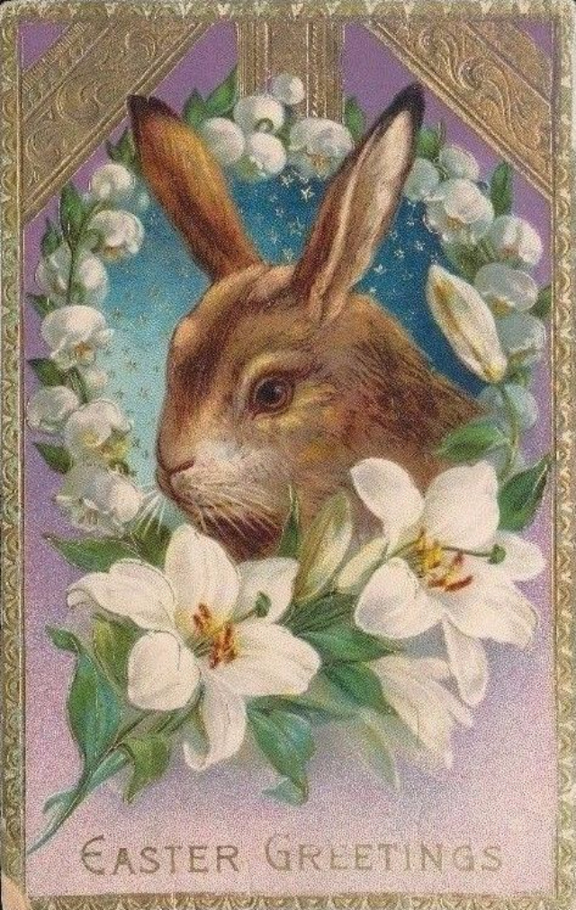 A Collection of 30 Cute Bunny Rabbit Vintage Easter Postcards ~ Vintage ...