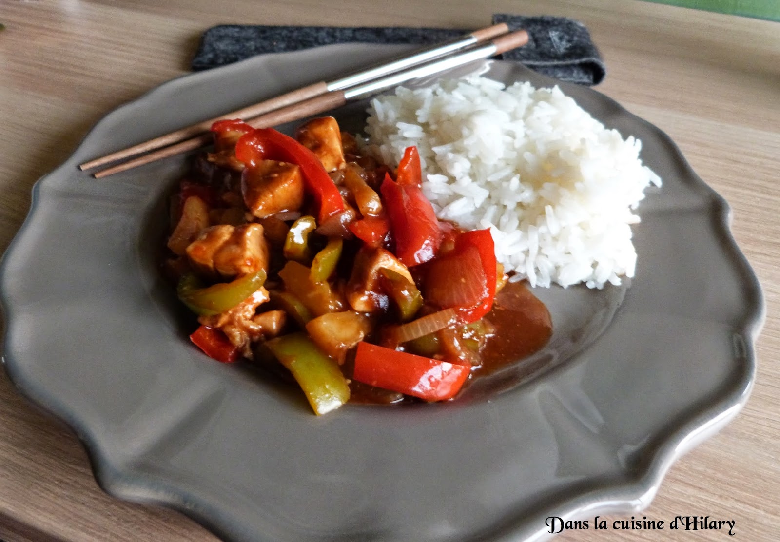 Dans la cuisine d'Hilary: Poulet aigre-doux / Sweet and sour chicken