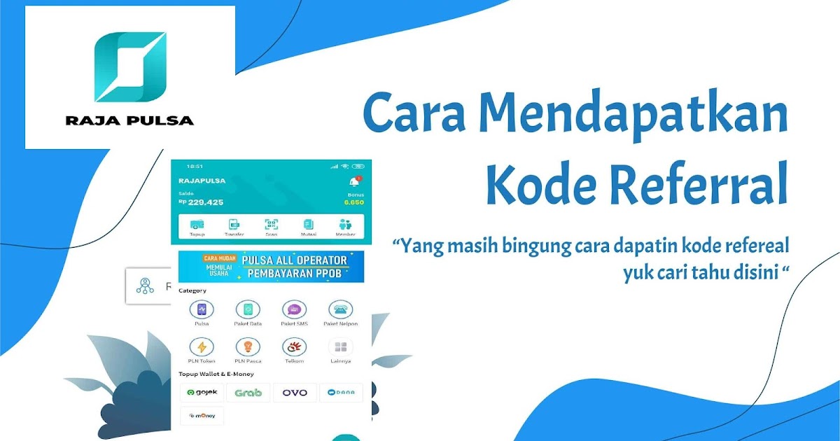Fungsi dan Cara Set Kode Referral Raja Pulsa - RAJA PULSA