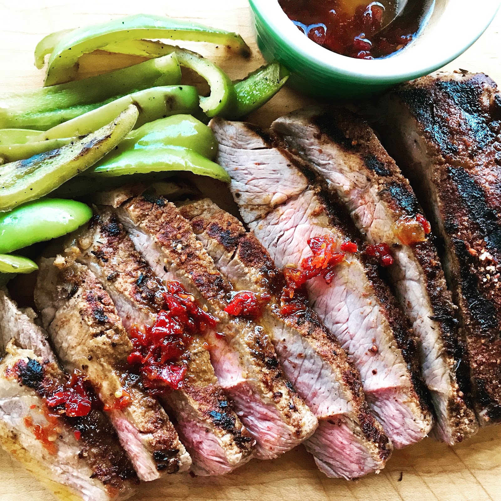 Grilled Creole Steak with Sundried Tomato Butter