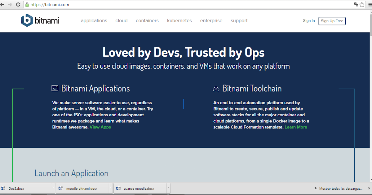 Instalación de Moodle Bitnami