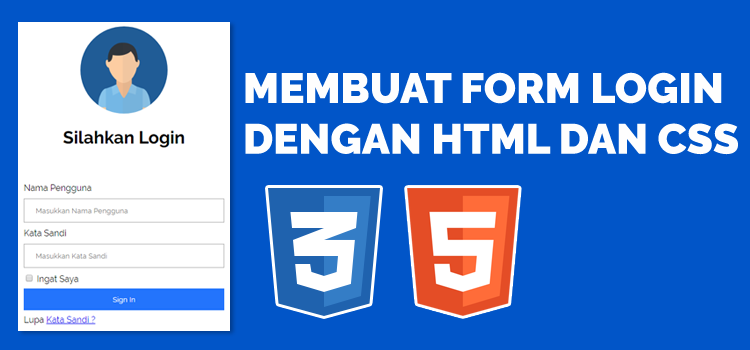 Membuat Form Login Sederhana Dengan Html Dan Css Kode Kuliahan 8249
