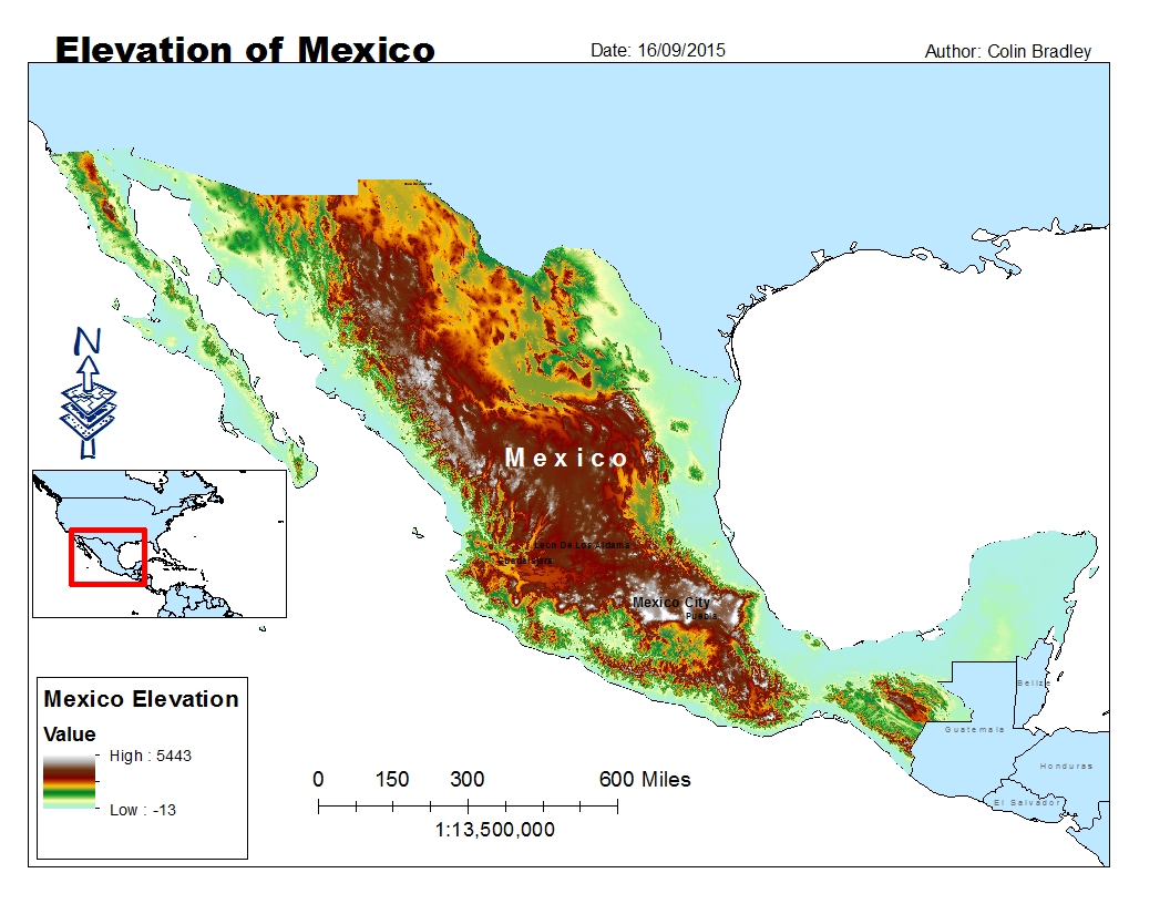 Colin's GIS Blog: GIS Cartography of Mexico