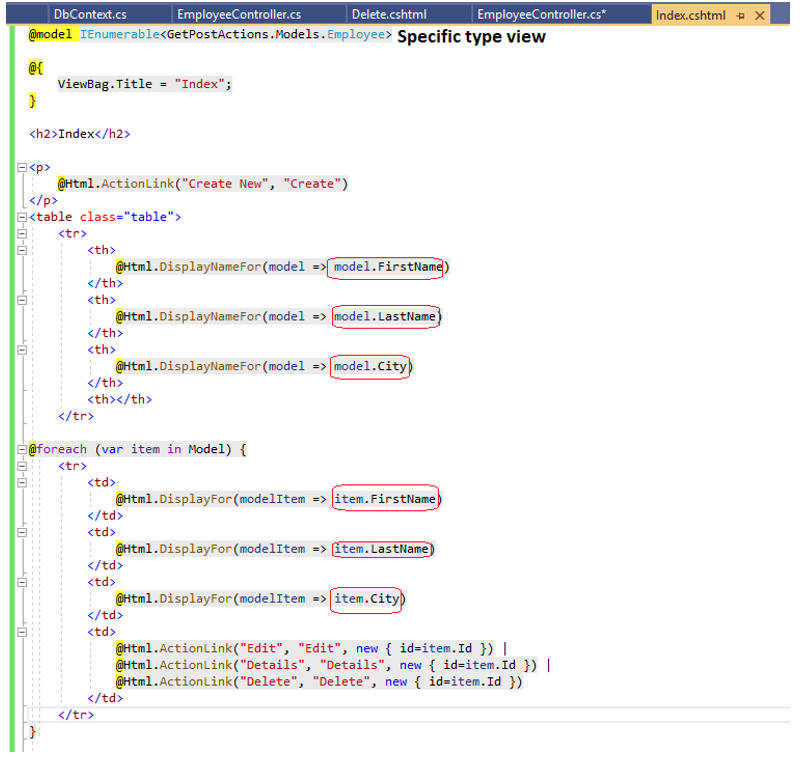Net Blog By Asif Crud Operation Using Ef60 Code First In Aspnet Mvc