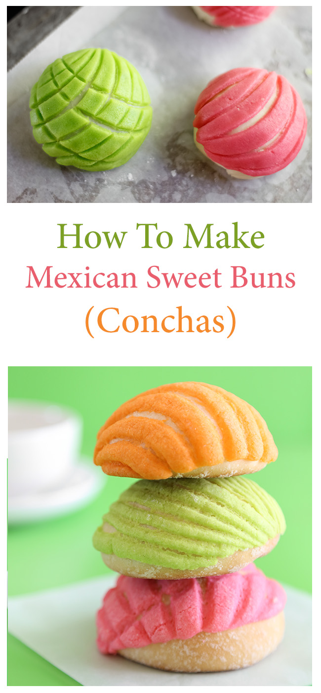 Mexican Sweet Buns (Conchas) | Sprinkle Bakes