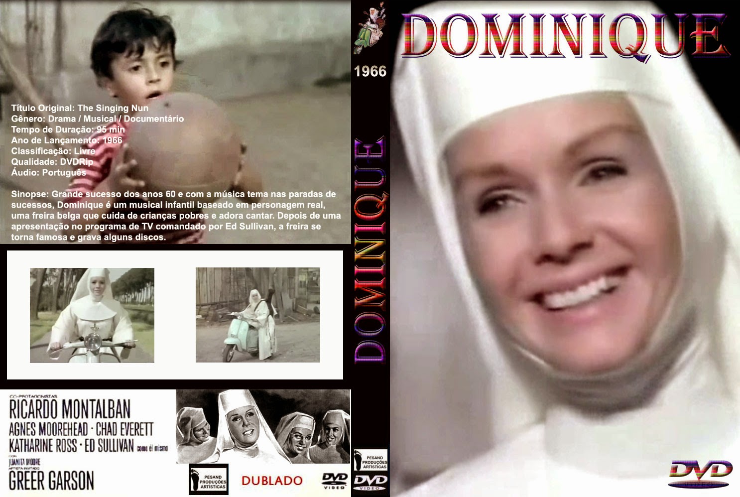 CAPAS EM SÉRIE: CAPA DVD - 3 MODELOS - FILME - DOMINIQUE - 1966