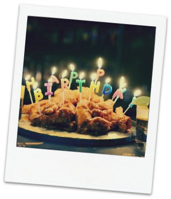 A FREE chicken wing birthday cake? Shut the front door!