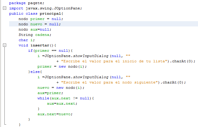 Codigos Rapidos: Listas simples en JAVA