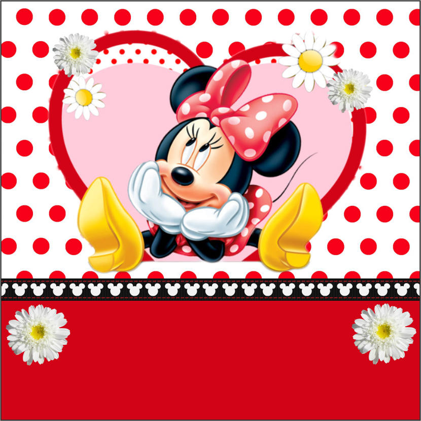Kit para Imprimir Gratis de Minnie Roja