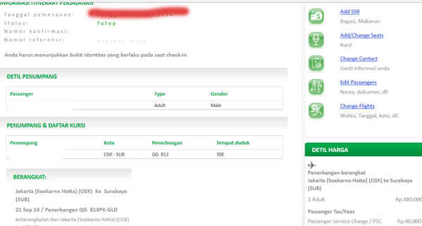 Cara Cek Kode Booking Citilink - Visaku