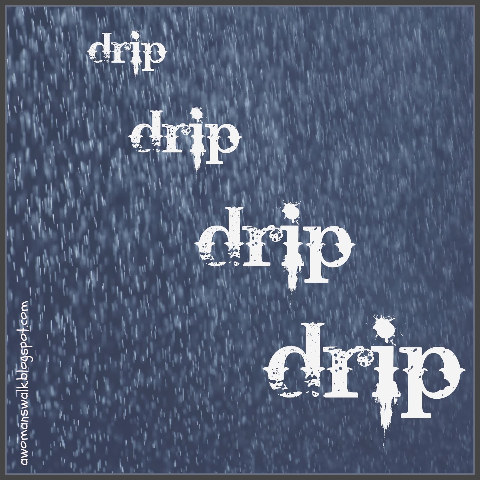 Rashel's Run: Are you a dripping wife?