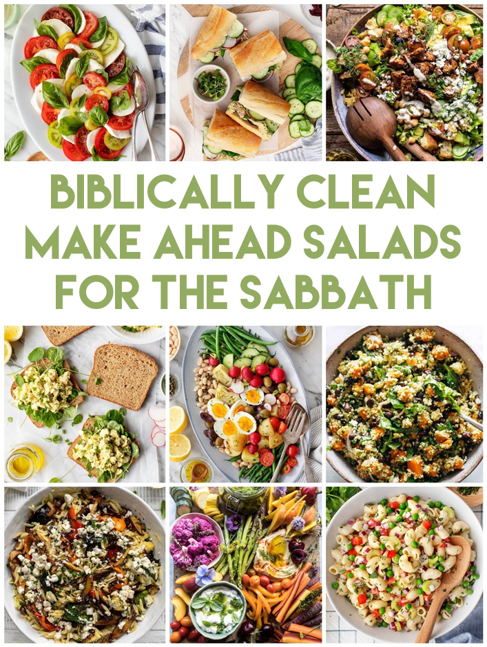 land of honey: Biblically Clean Make Ahead Salads for the Sabbath