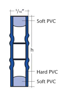 Carpet Stretcher: Screed Expansion Joint Profile - PVC Concrete Grey