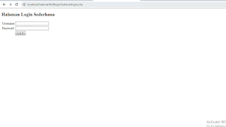 Codingan Membuat Login Menggunakan PHP