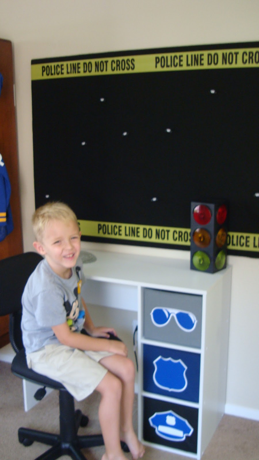 Dimes are a Girl's Best Friend: Policeman Themed Bedroom