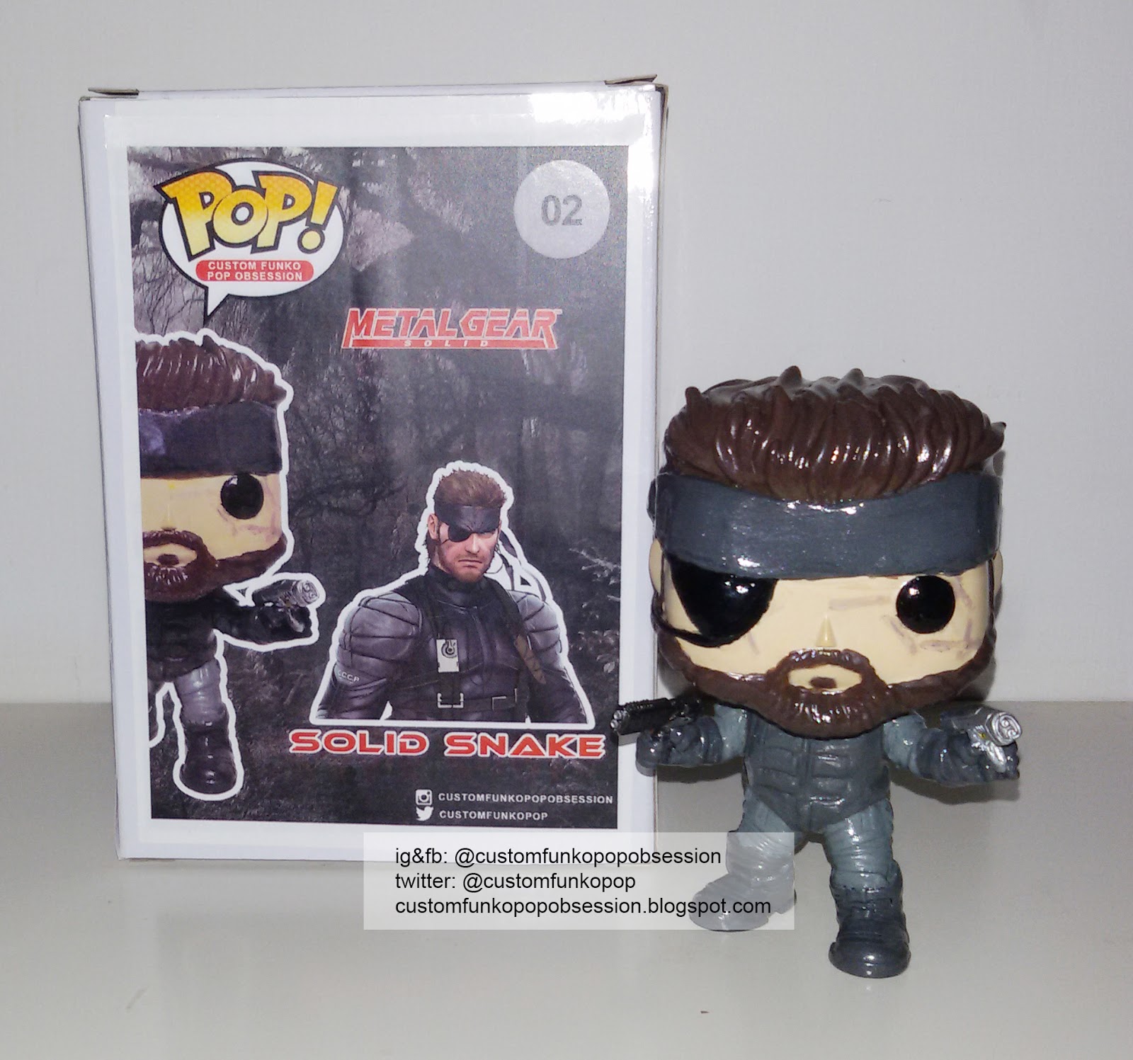 Metal Gear Solid Custom Funko Pop Of Solid Snake