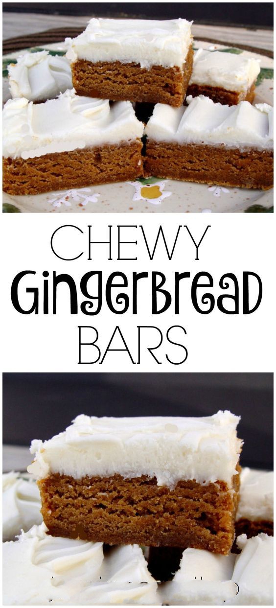 Chewy Gingerbread Bars - Easy Recipe