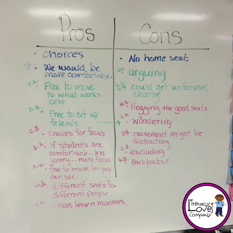 Literacy Loves Company: Flexible Classroom Seating