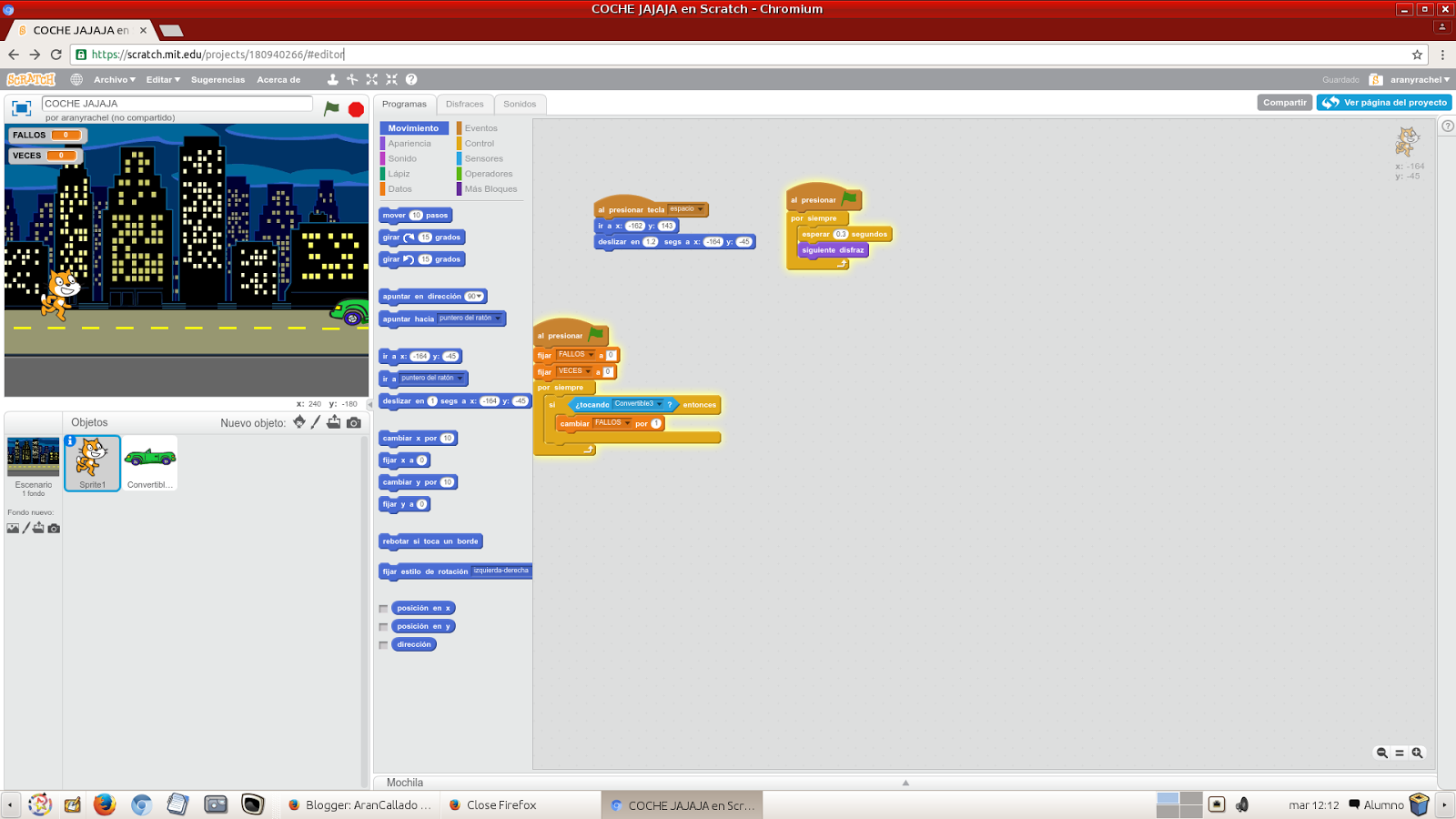 JUEGO CREADO CON SCRATCH