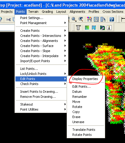 Learn and Inspire.: Importing Points in Land Desktop 2004
