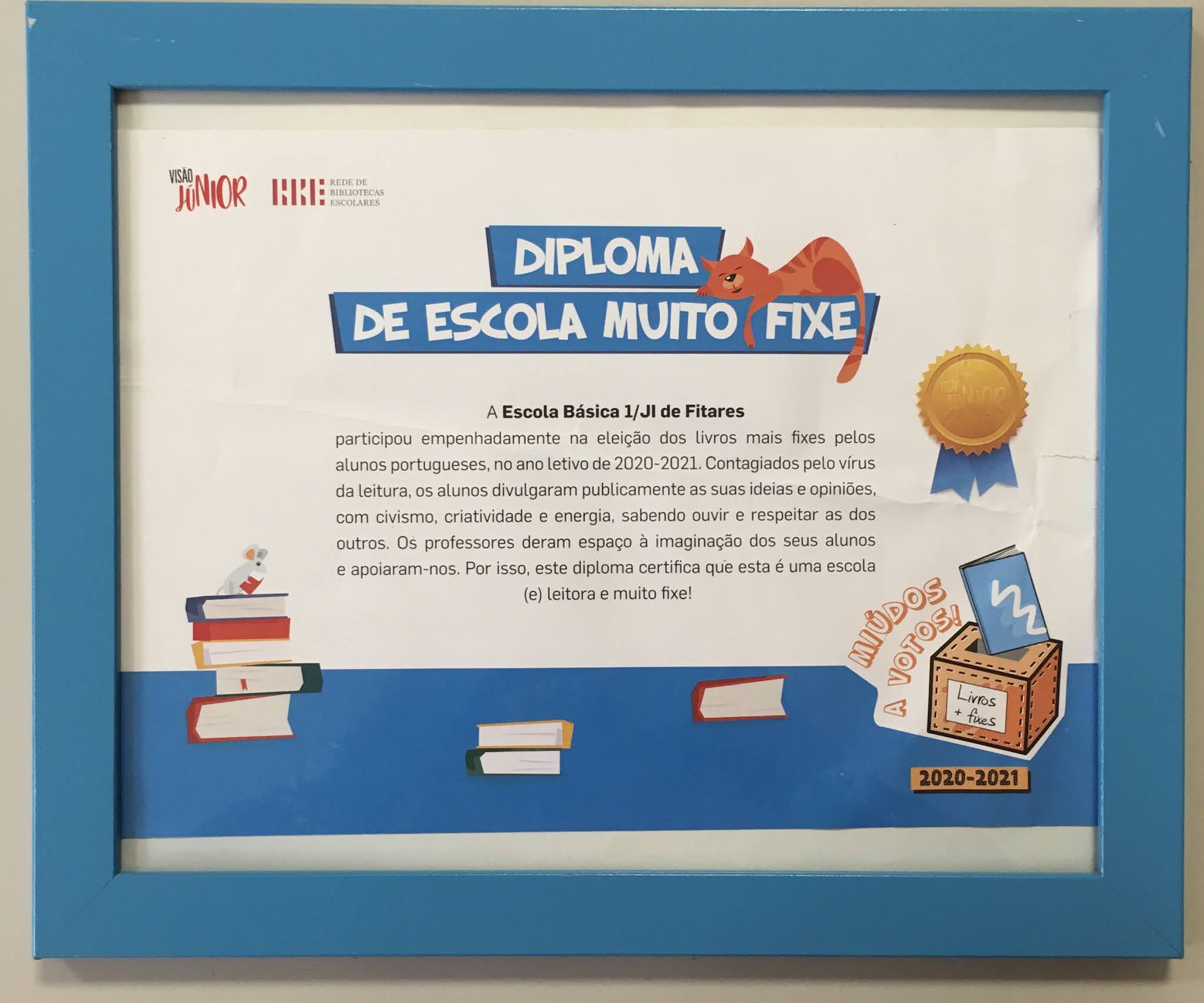 Um livro um amigo para a vida: Escola muito Fixe! - Revista Visão Júnior