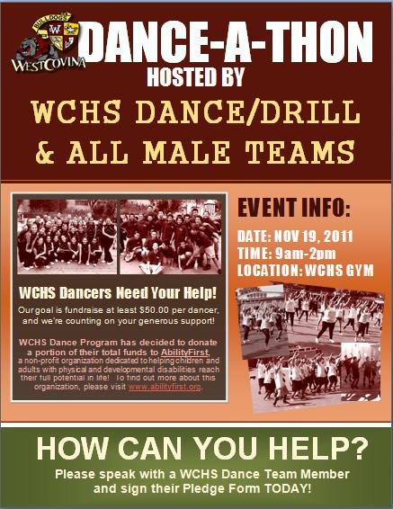 WCHS Dance Drill & All Male Team: DANCE-A-THON