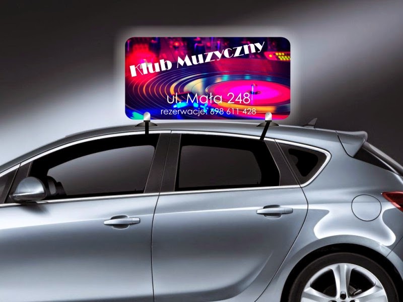 Blog o gadżetach reklamowych: reklama na dach samochodu / car roof ...