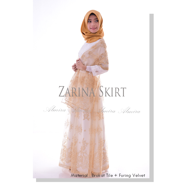 Rok Pesta Muslimah Brokat Zarina Maxi Skirt 081372507000 - GRIYA RADITYA