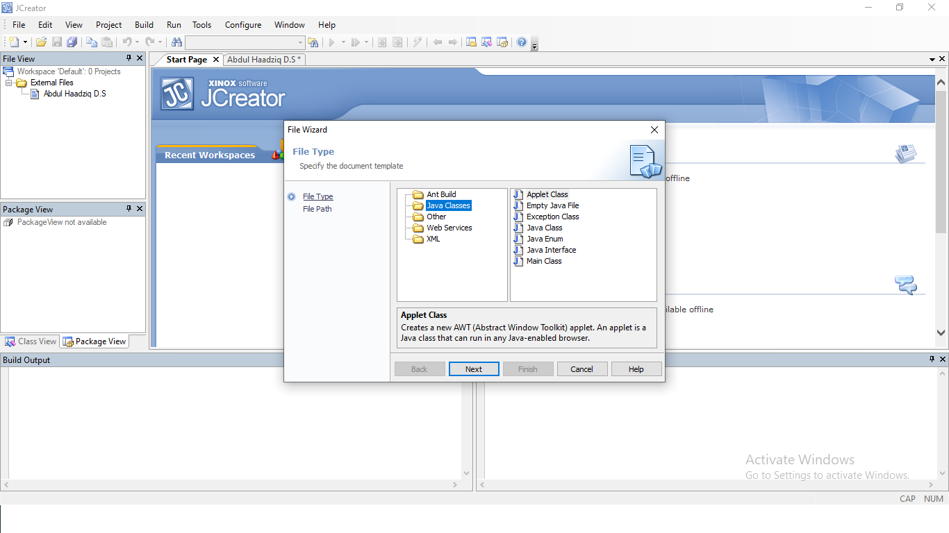 jCreator dalam Pemrograman JAVA: Mengenal jCreator
