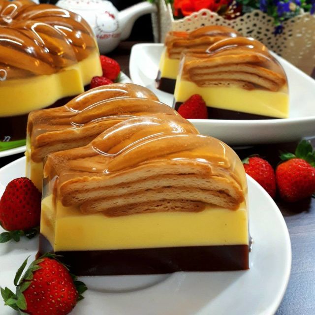 Resep Cara Membuat Puding Biskuit Marie Regal Yang Enak Dan Spesial ...