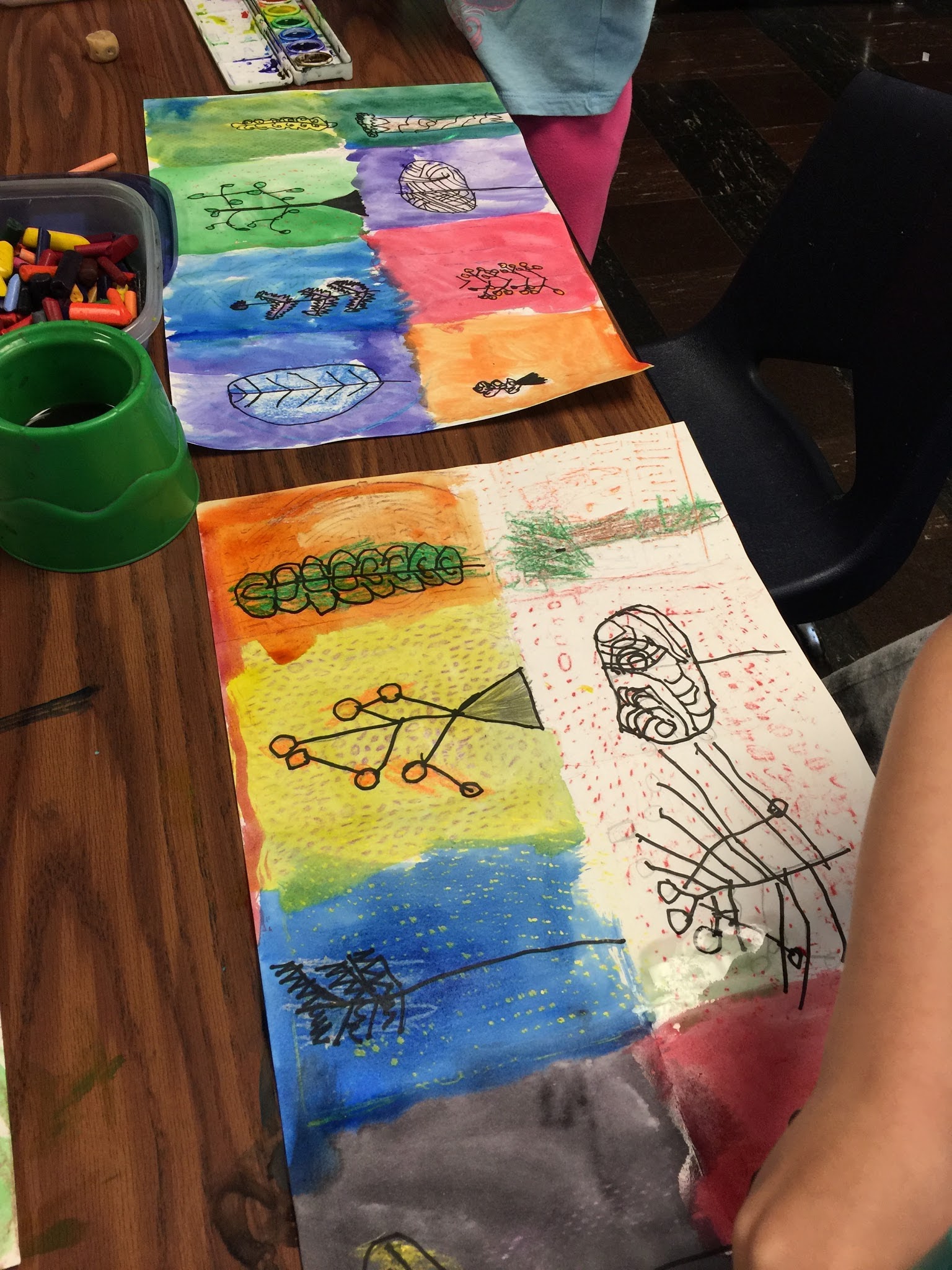 Mrs. Harris' art room: seasonal trees kindergarten art lesson