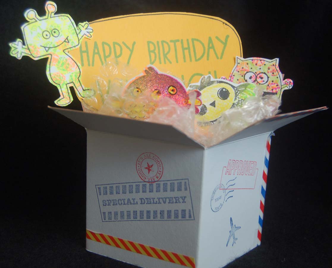 Lynn's Craft Blog: Mailing Box Birthday Card